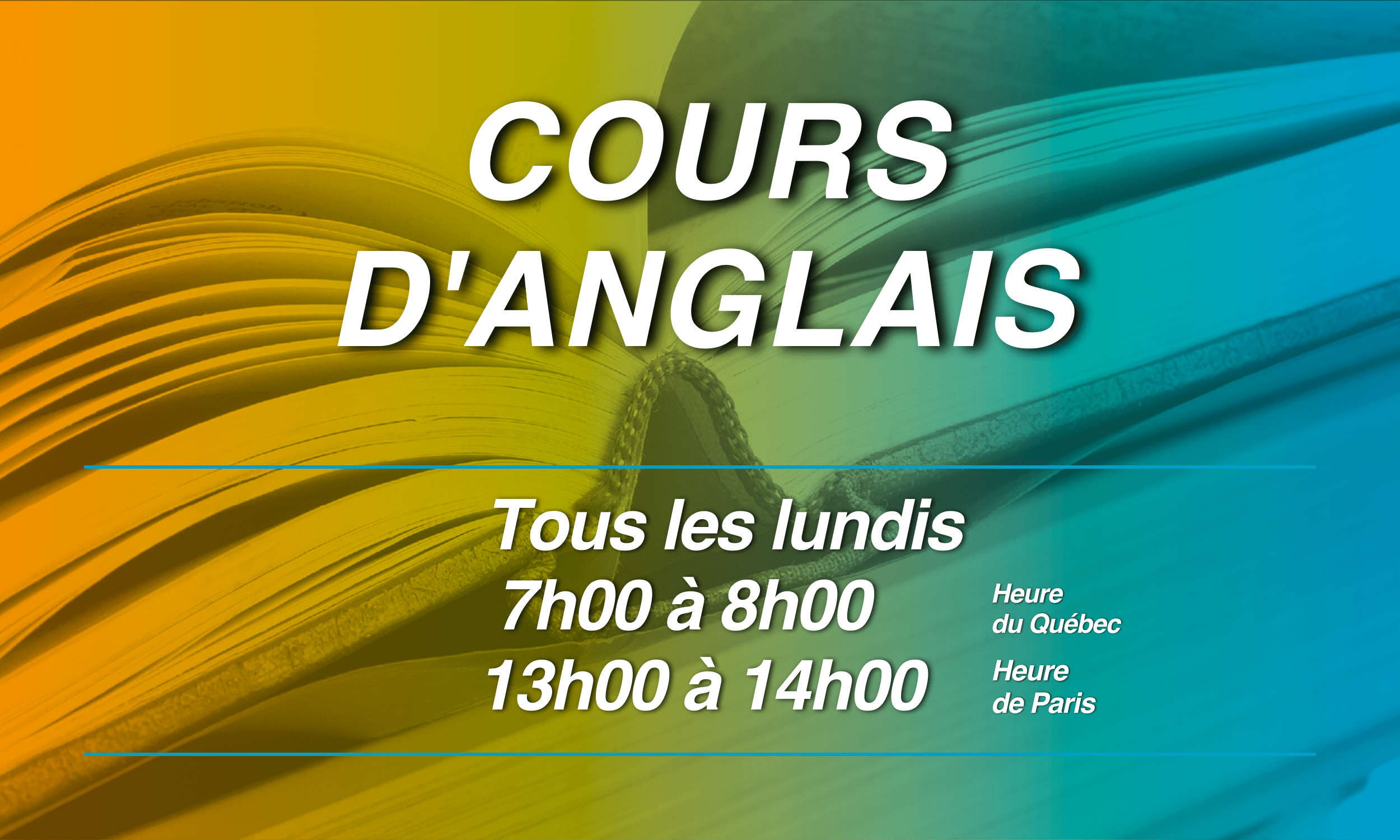 COURS D'ANGLAIS - Réseautage en direct