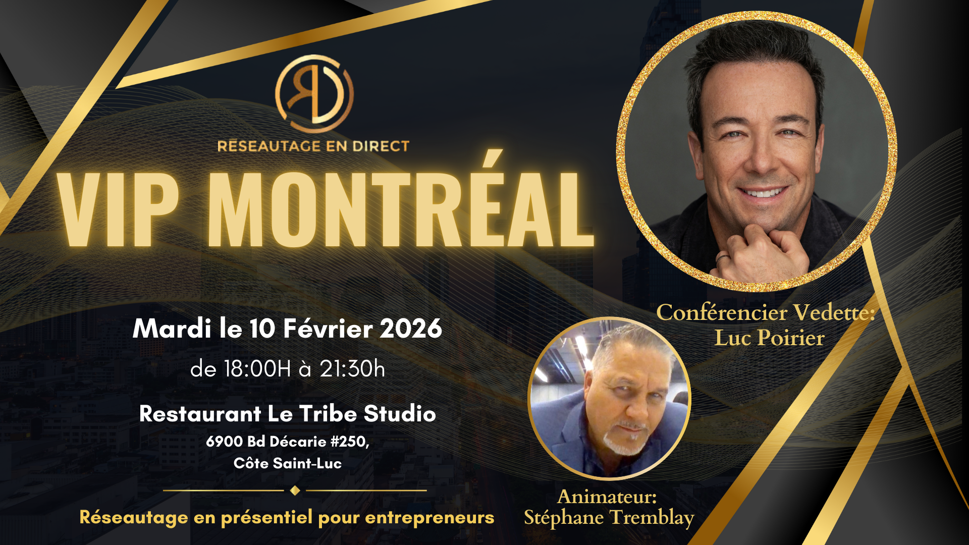 RED VIP MONTRÉAL - Réservez-ici! - Réseautage en direct