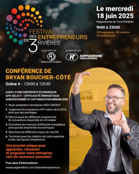 Festival des entrepreneurs de Trois-Rivières - Réseautage en direct