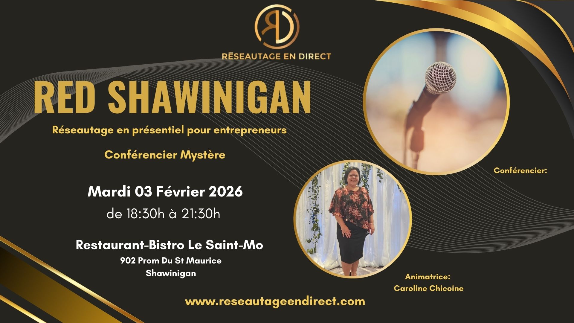 RED SHAWINIGAN - Réservez - Ici! - Réseautage en direct